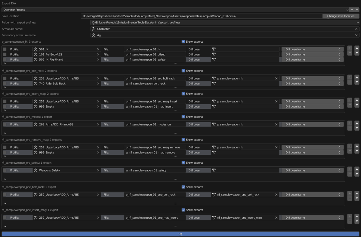 Animation Instances Reference Table Arma Reforger Bohemia